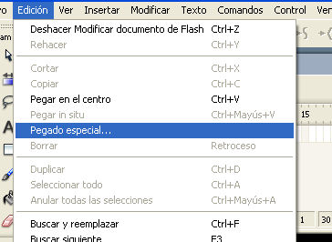 Introducción al Macromedia Flash 8:Insertar Efectos en la línea del tiempo
