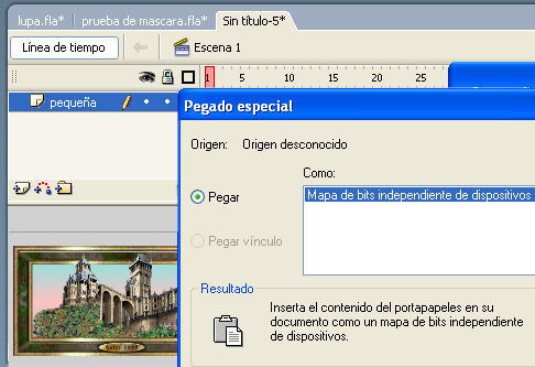 Introducción al Macromedia Flash 8:Un ActionScript Sencillo/ Efecto Lupa